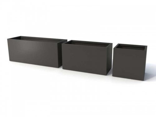 Rectangle Wide - Commercial Metal Planter - GreenLine Manufacturing